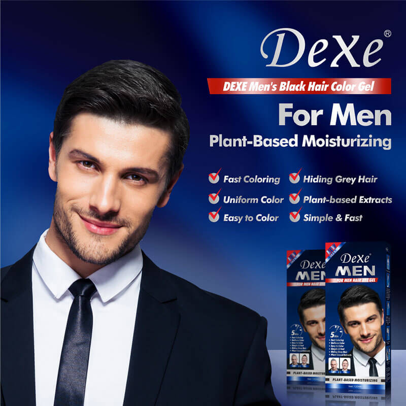 Dexe Men's Black Hair Color Gel 120ml - Dexe-Official Website-Dexe Com ...
